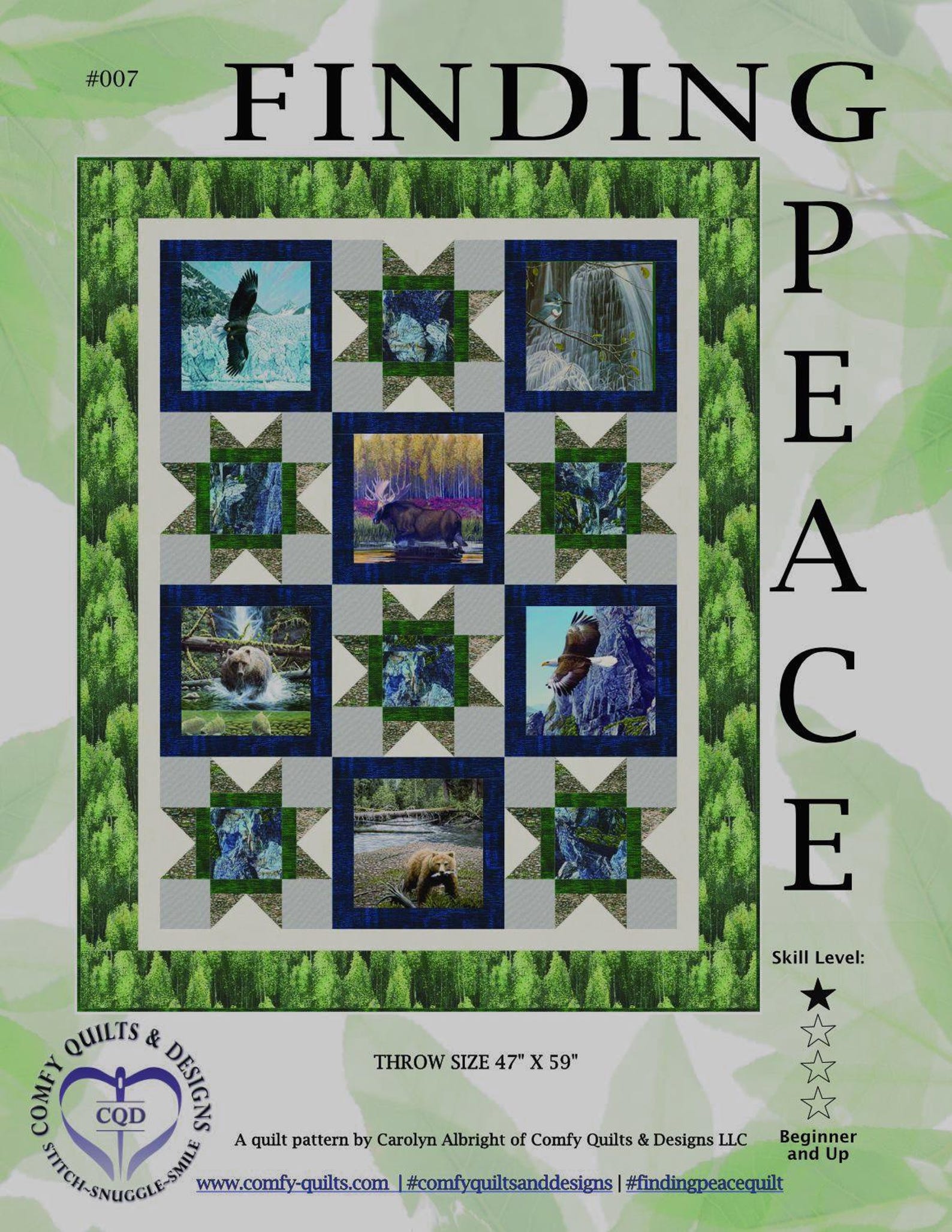 Finding Peace Quilt Pattern Throw Size - PDF - Etsy