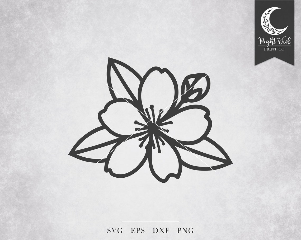Sakura SVG Bundle Cherry Blossom Svg Floral Design Svg | Etsy