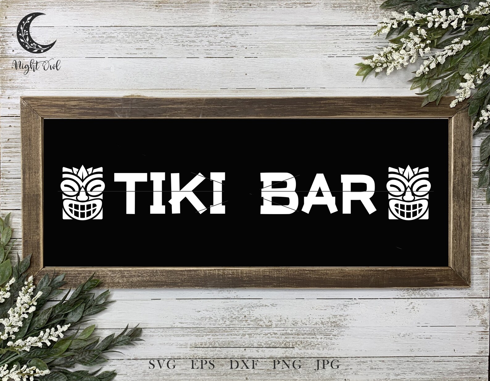 Tiki Bar SVG - Patio Decor Svg, Tiki Bar Sign, Bar Sign Svg, Kitchen ...