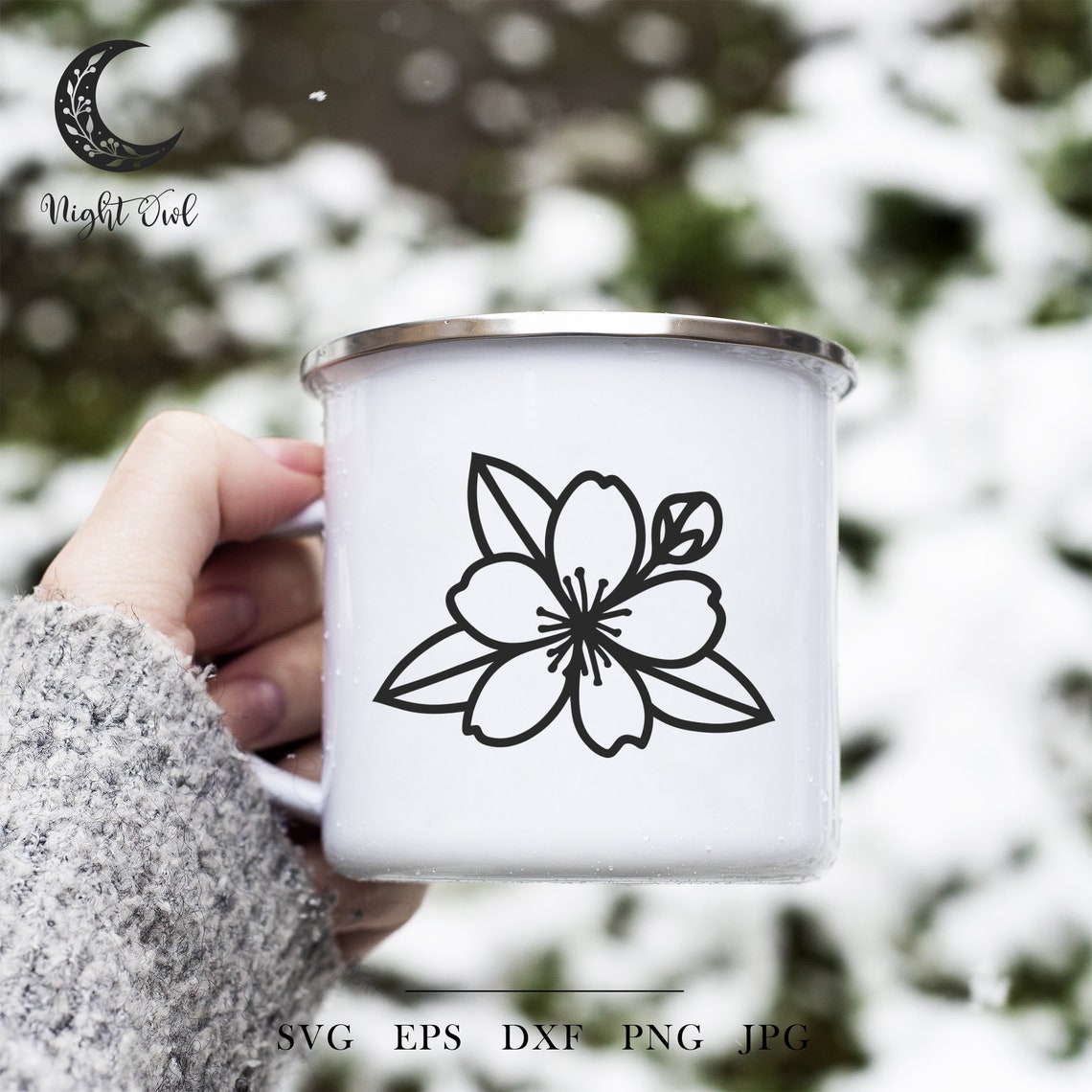 Sakura SVG Bundle Cherry Blossom Svg Floral Design Svg | Etsy