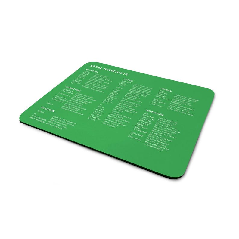 Excel Shortcuts Mouse Pad - Etsy