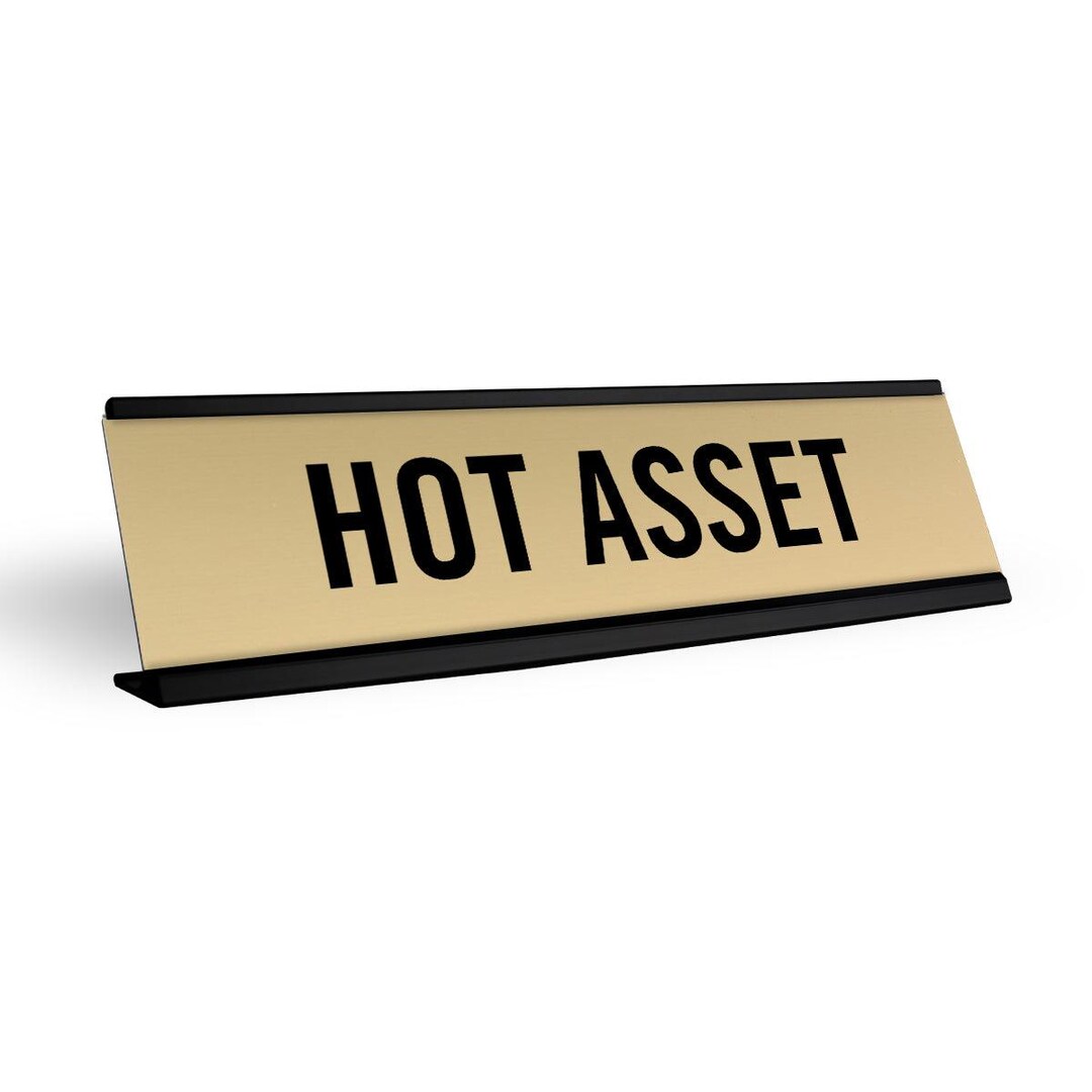 Hot Asset Desk Name Plate - Etsy