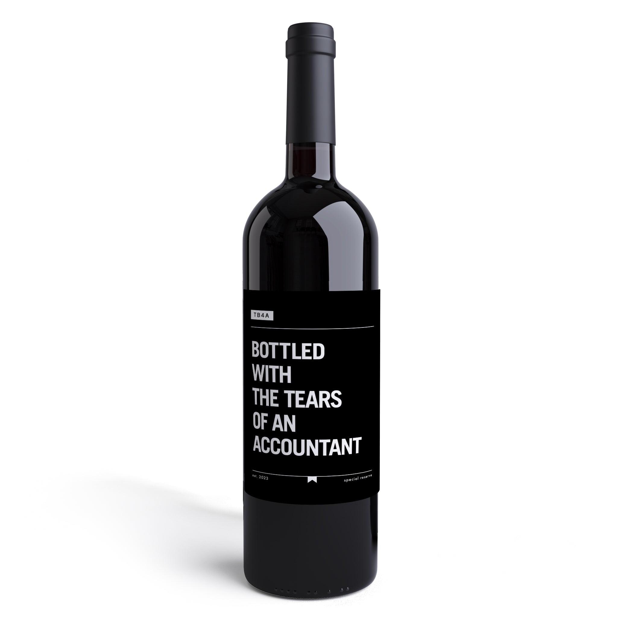 Bottled With the Tears of an Accountant Bottle Label - Etsy