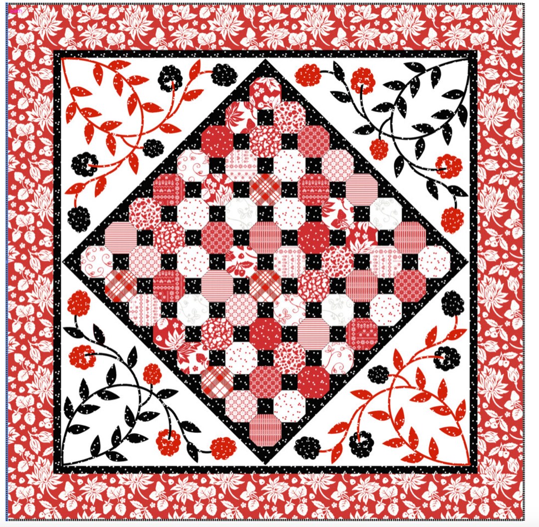 Jumbleberries Quilt Pattern by Jill Finley of Jillily Studio Printed ...