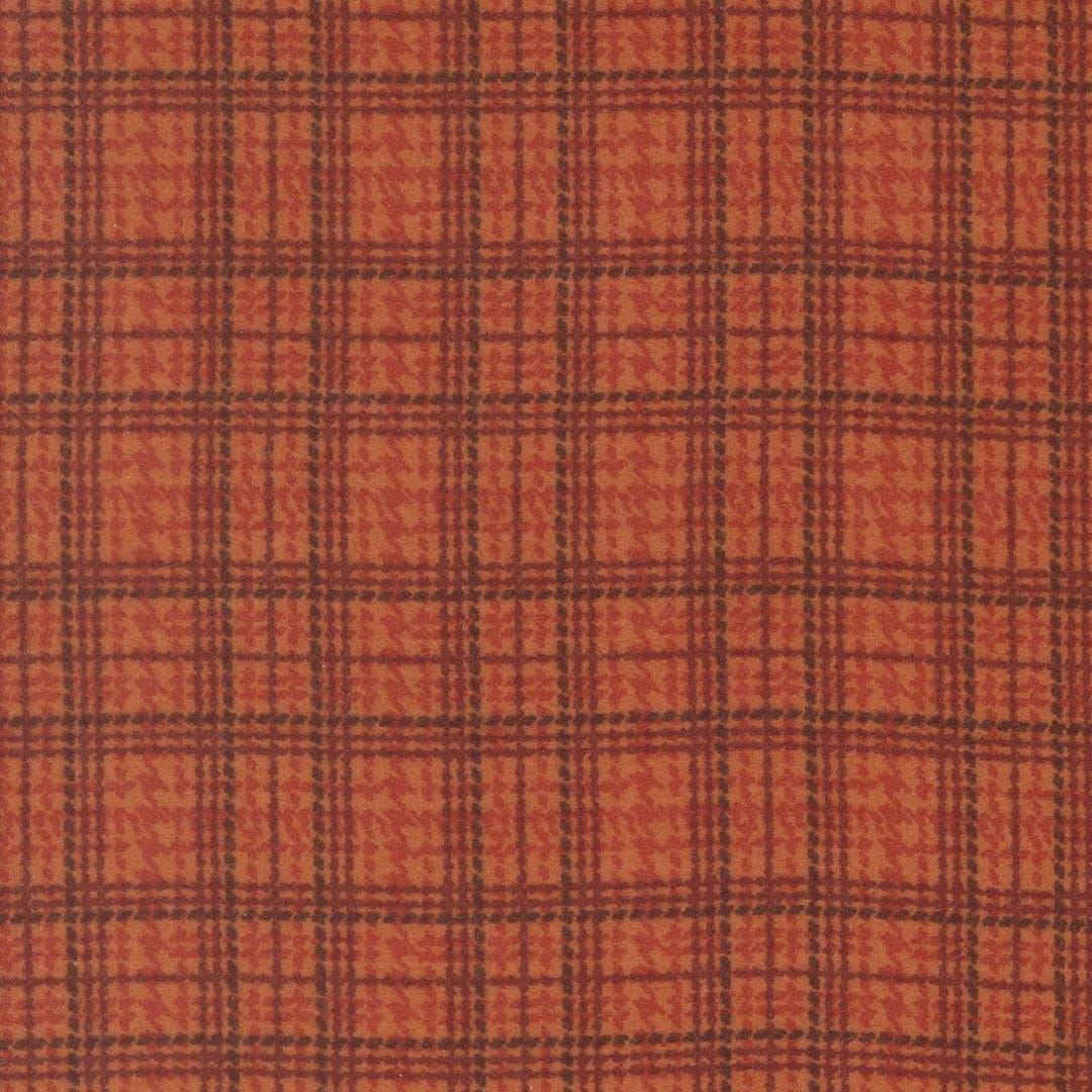 Prairie Gatherings Flannel Rust Mini Plaid Checka and Plaids by ...