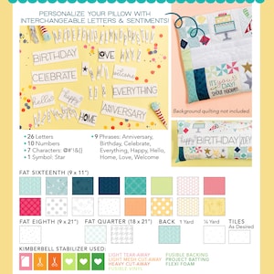Shout Hooray! Bench Pillow Fabric Kit by Kimberbell Designs - KIT ...