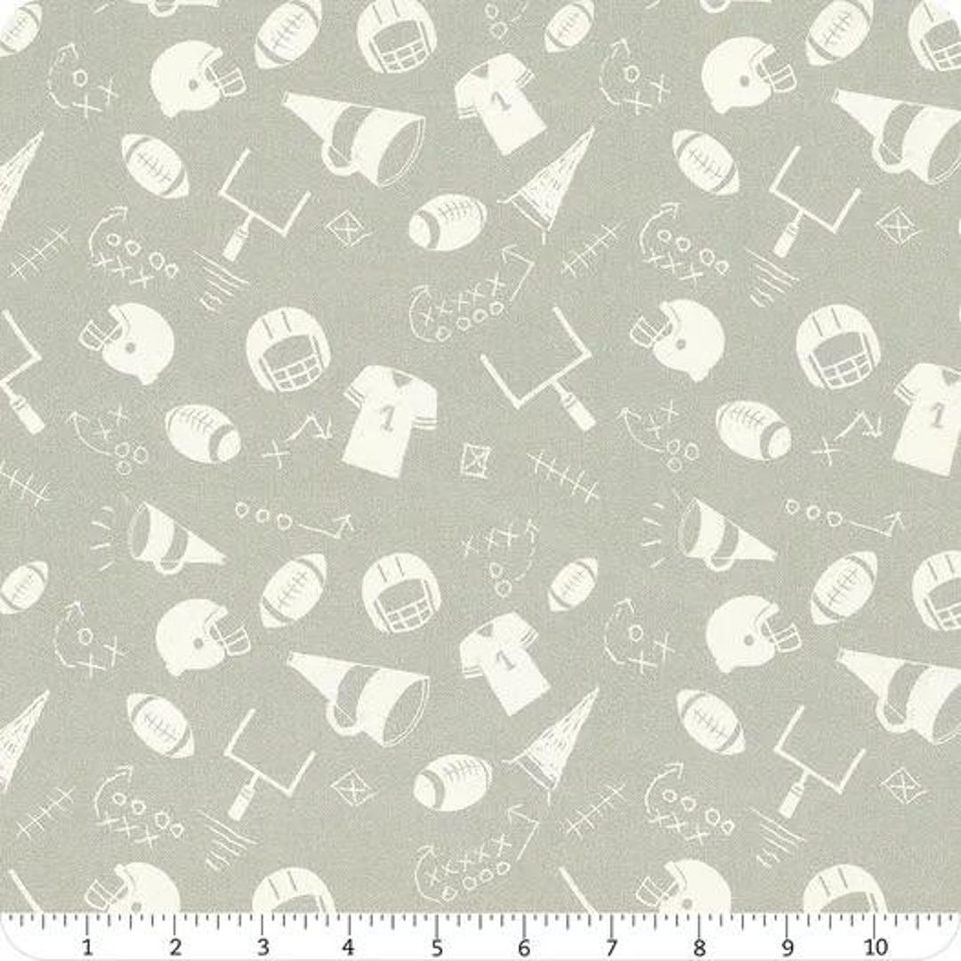 Fall is for Football Icons Light Grey by Camelot Fabrics - 49230703-01 ...