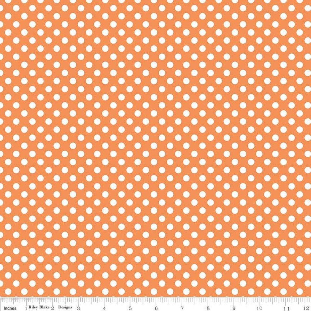Small Dots Orange by Riley Blake Designs - C350-60ORANGE - Etsy