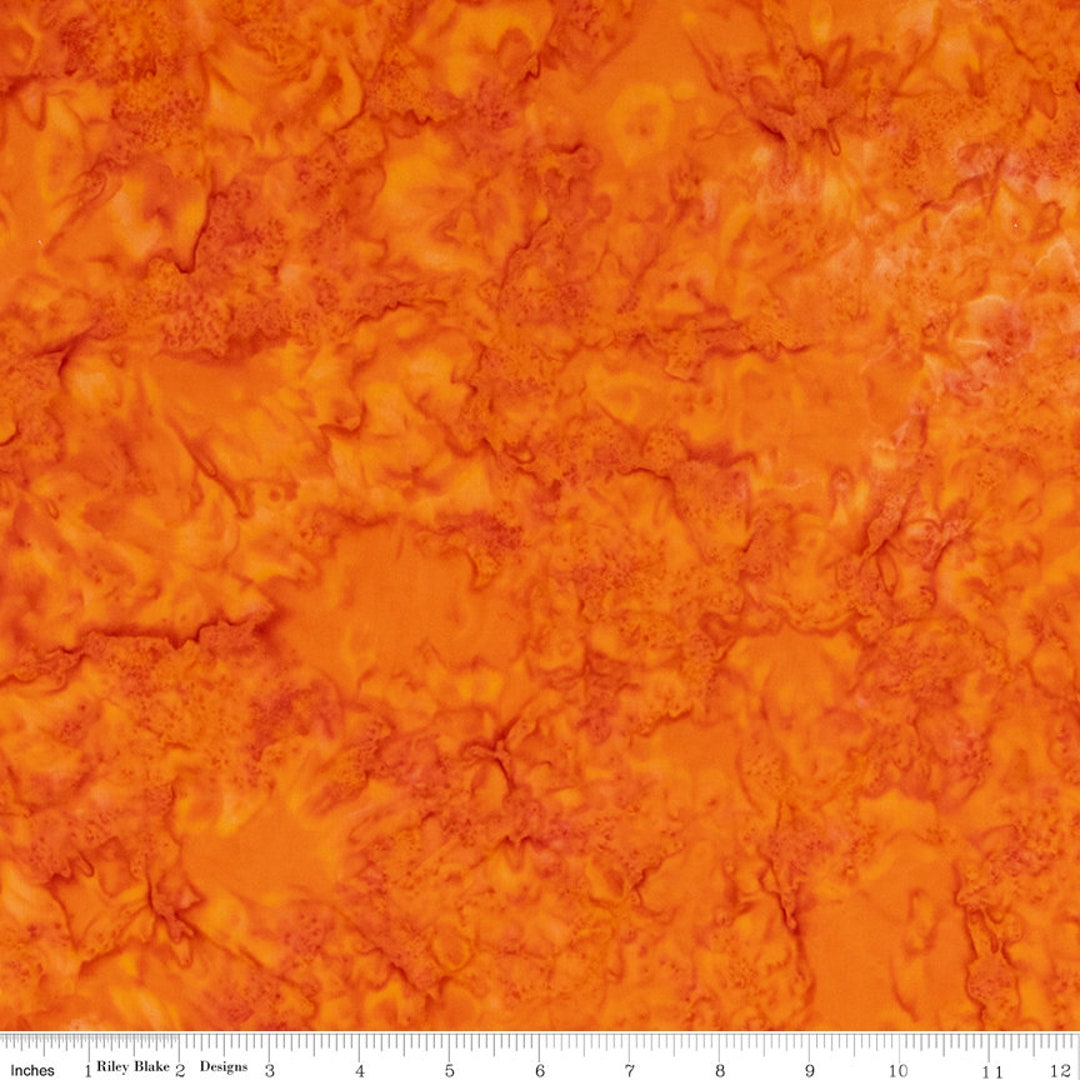 Expressions Batiks Hand-dyes Orange Yellow Multi by Riley Blake Designs ...