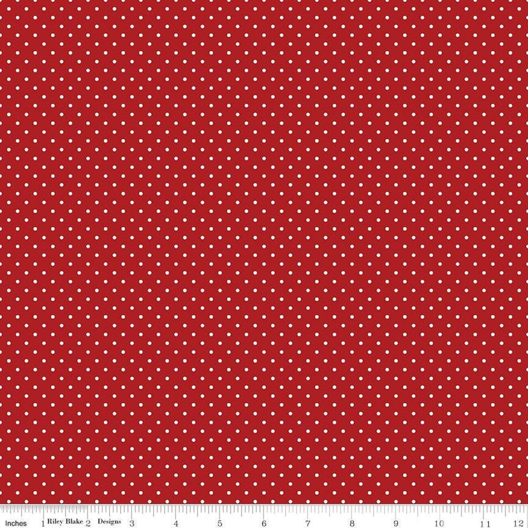Swiss Dot Barn Red by Riley Blake Designs - C670-BARNRED - Etsy