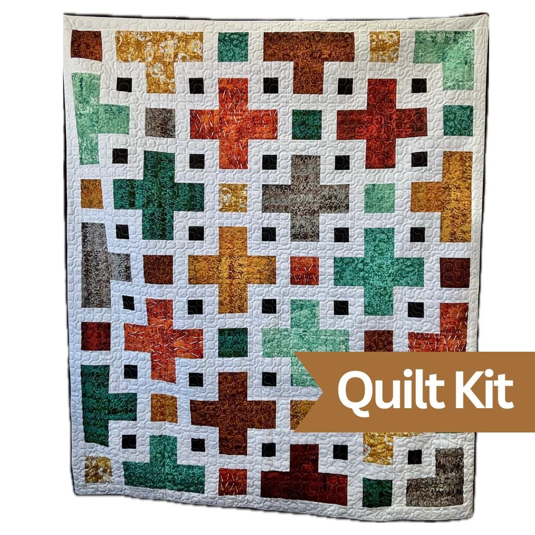 The Violet Quilt Kit With Beautiful Fabrics - Quilt Kit With Pattern - Etsy