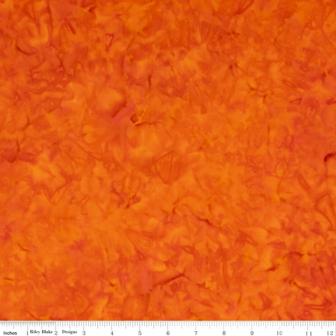 Expressions Batiks Hand-dyes Orange Yellow Multi 1 by Riley Blake ...