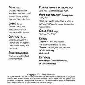 Classmate Bag Pattern by Atkinson Designs - Printed Quilt Pattern - Etsy