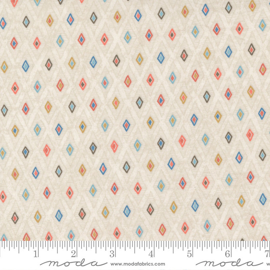 Nutmeg Cozy Checks Meringue by Basicgrey of Moda Fabrics - Etsy