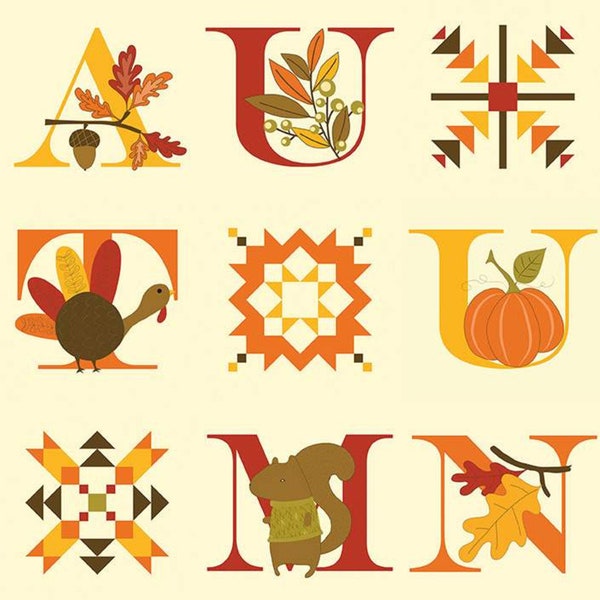 Awesome Autumn Riley Blake Fabric - Etsy