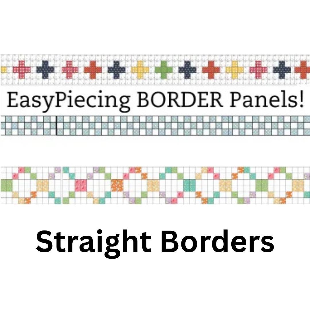 Easy Piecing Grid Borders (straight and On-point) by Carmen Geddes of ...
