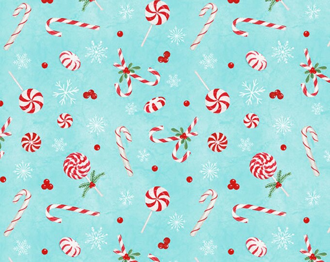 Frosty Merry-mints Sweets Toss Teal by Danielle Leone for Wilmington ...