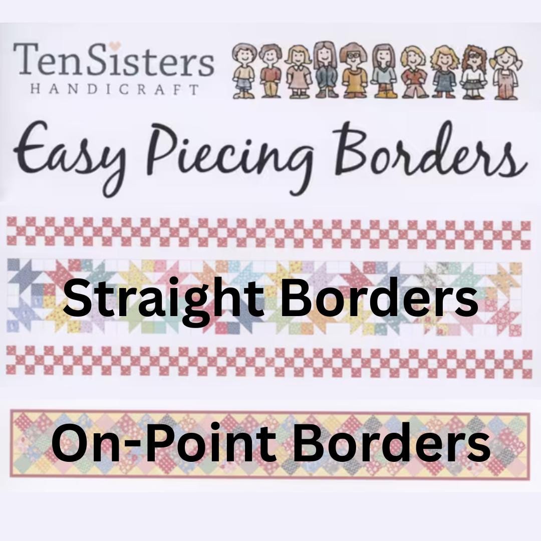 Easy Piecing Grid Borders (straight and On-point) by Carmen Geddes of ...