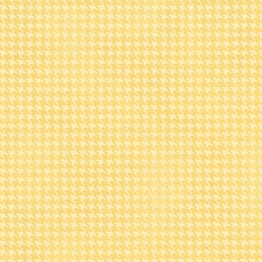 Blushed Houndstooth Buttercup by Cheryl Haynes for Benartex Designer Fabrics - 7564-32 - Etsy