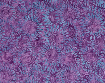 Expressions Batiks Tjaps Blue Violet Multi Yardage by Riley Blake ...