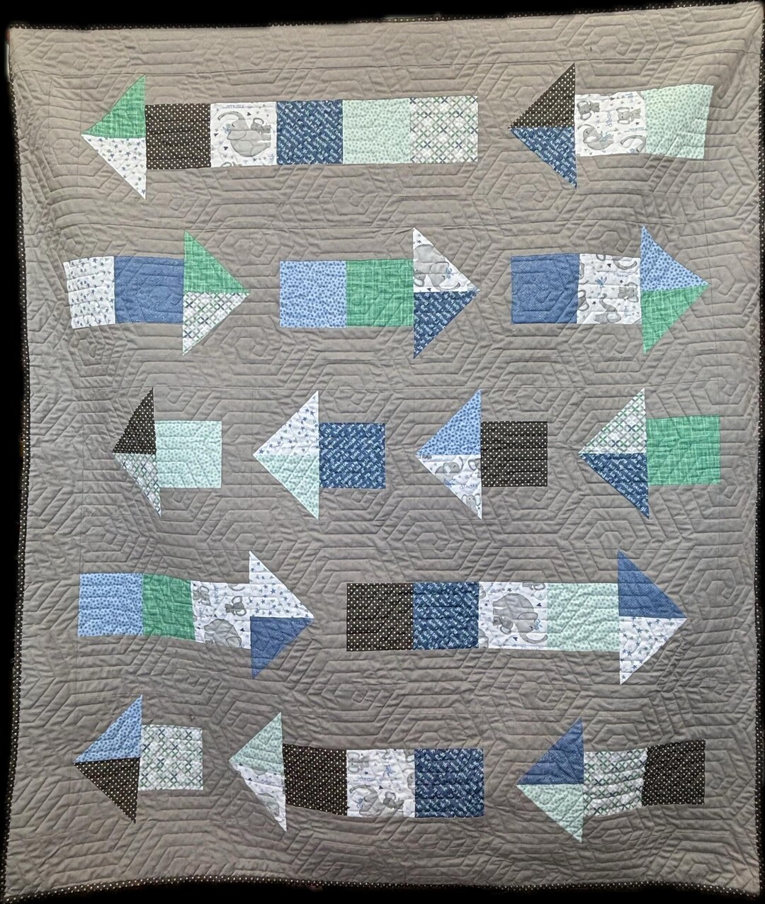 On the Move Quilt Kit With Safari Lullaby Fabric From Wilmington Prints ...