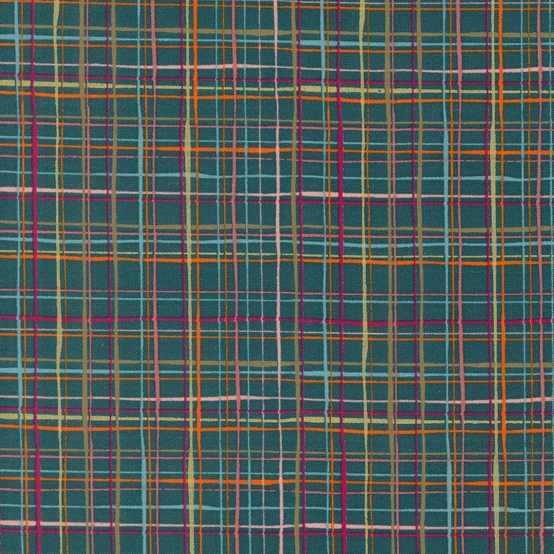 Things Above Lattice Lines Checks and Plaids Deep Sea by Fancy That ...