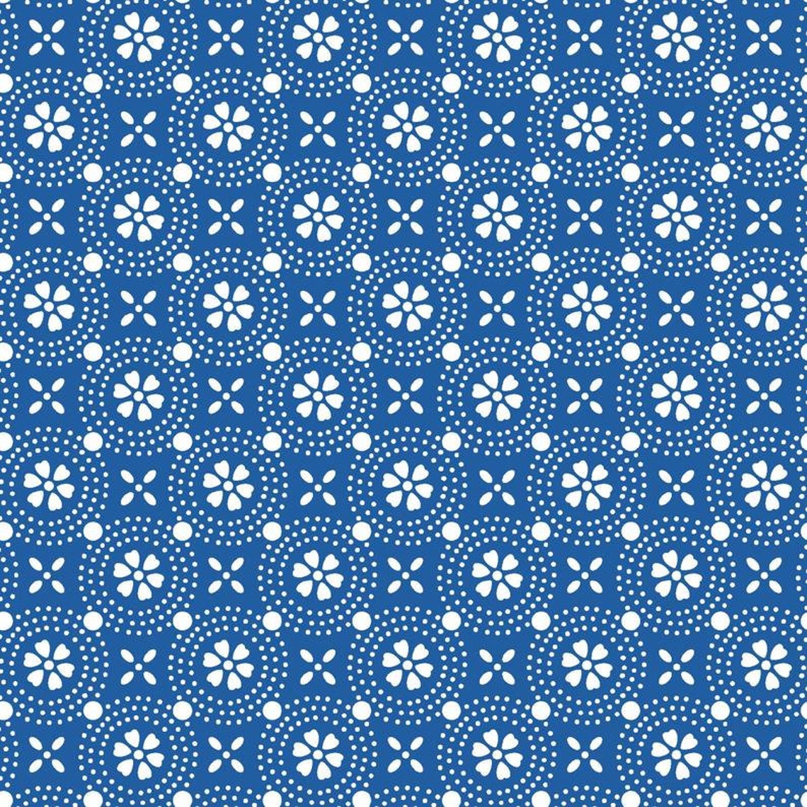 Blue Dotted Circles (EOL) Designed by Kim Christopherson of Kimberbell ...