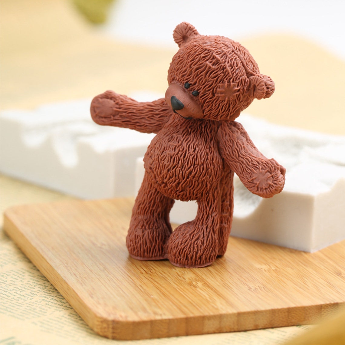 Large Bear Silicone Molds Fondant Cakes Decor Tools Silicone - Etsy