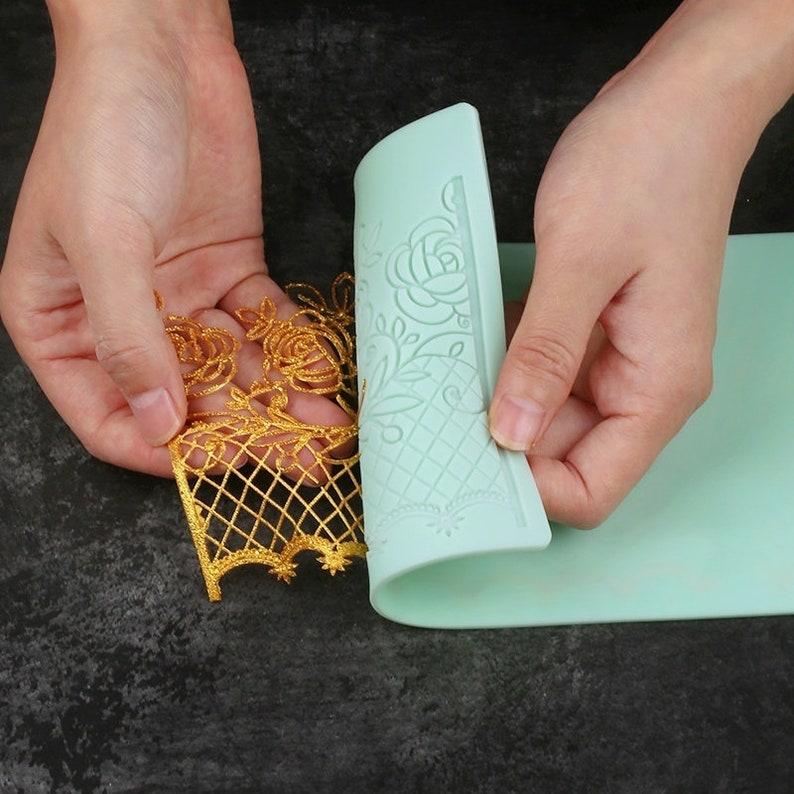 New Lace Cake Silicone Mold Wedding Cake Molds Cake Lace - Etsy