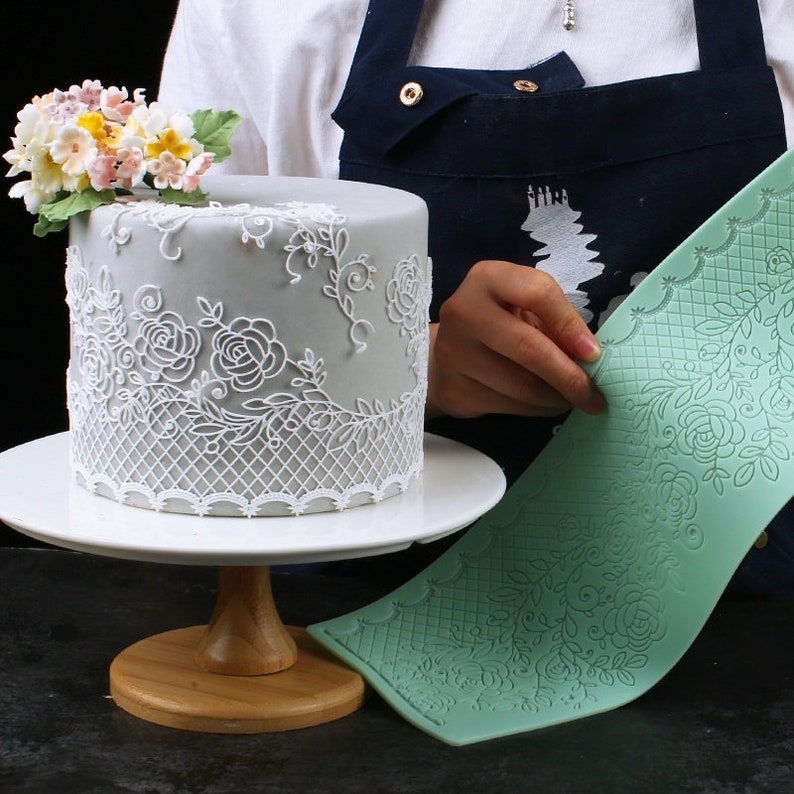 New Lace Cake Silicone Mold Wedding Cake Molds Cake Lace - Etsy