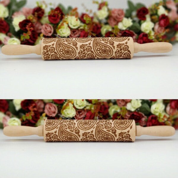 Paisley Rolling Pin - Etsy