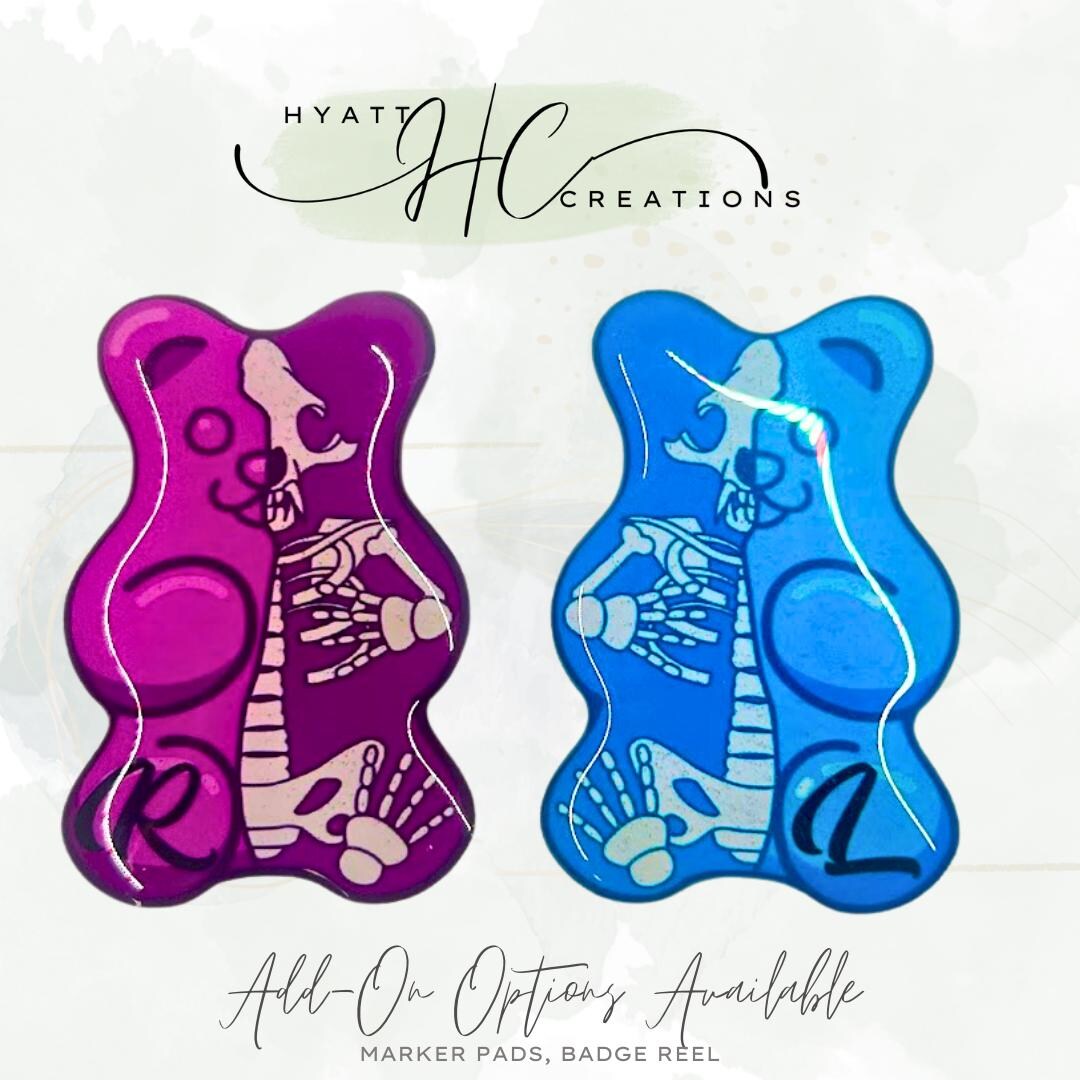 X-ray Markers: Gummies; MAX 2 INITIALS, Optional Add-on Items. Badge ...