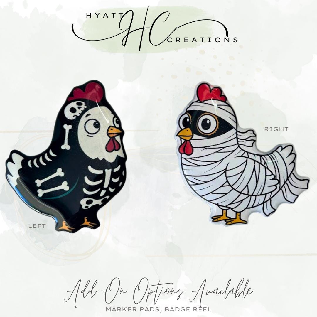 Halloween Chicken X-ray Markers: Initialed Radiology Tech Gift - Etsy