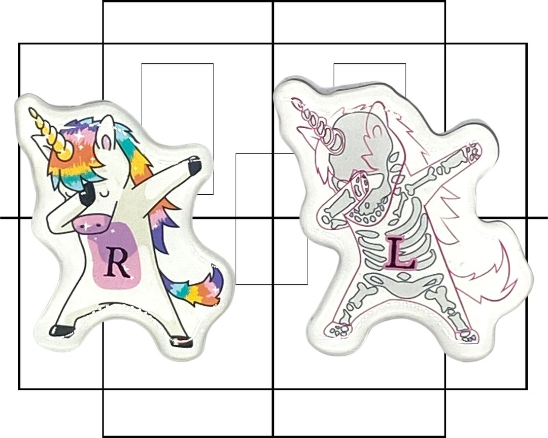 X-ray Markers: Dabbing Unicorns 2 Initials MAX. Optional Add-on Options ...