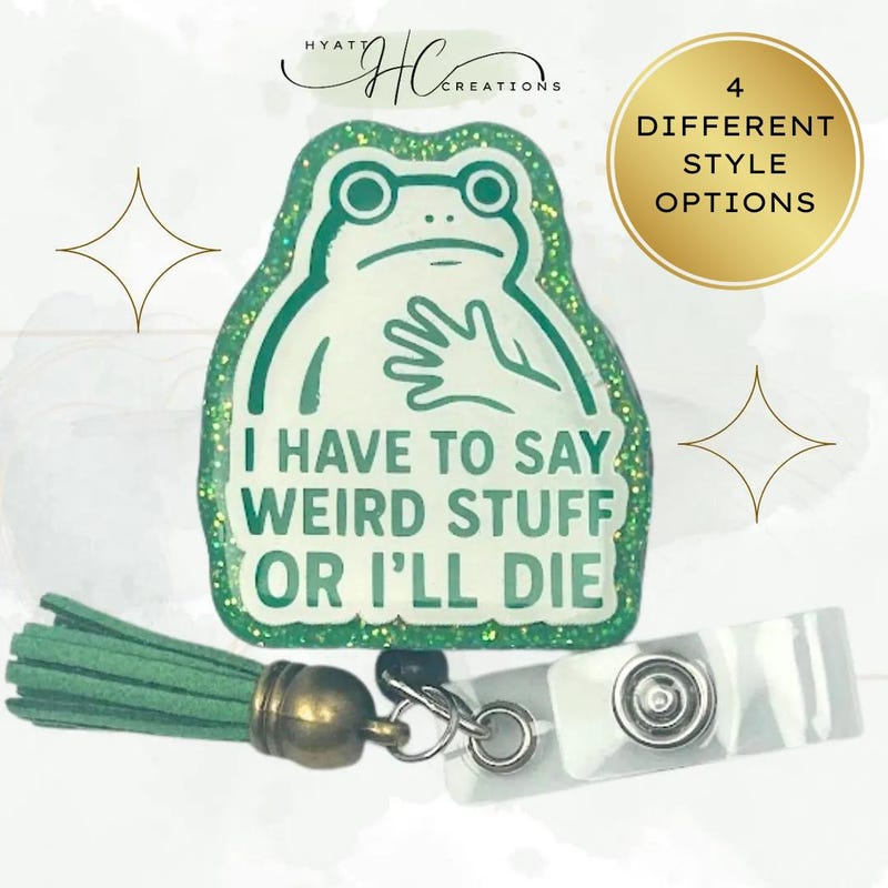 Weird Stuff Badge Reel - Etsy