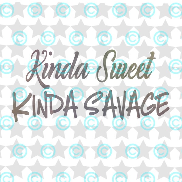 Kinda Savage Sign - Etsy