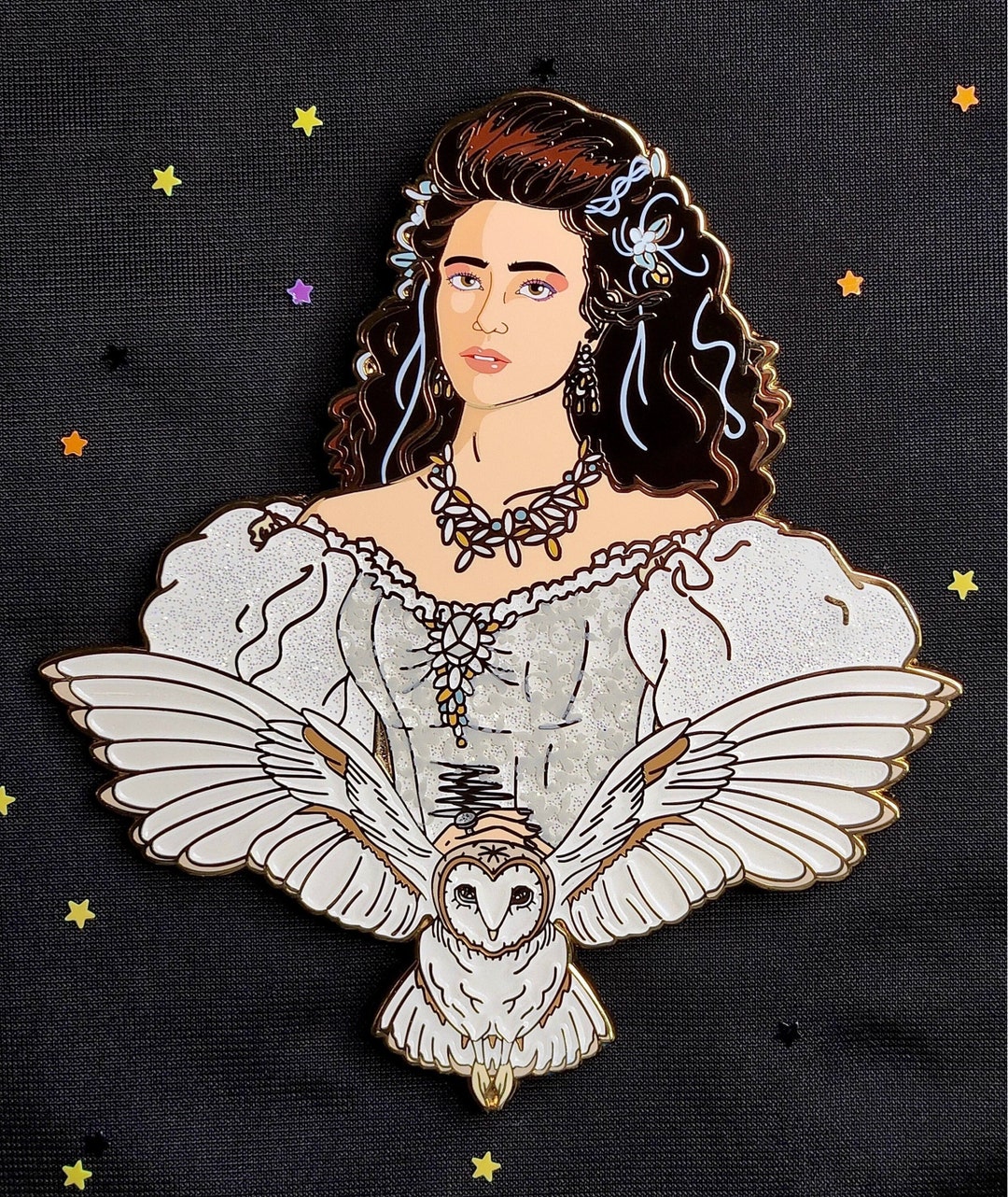 Labyrinth Sarah & Owl Fantasy Pin - Etsy