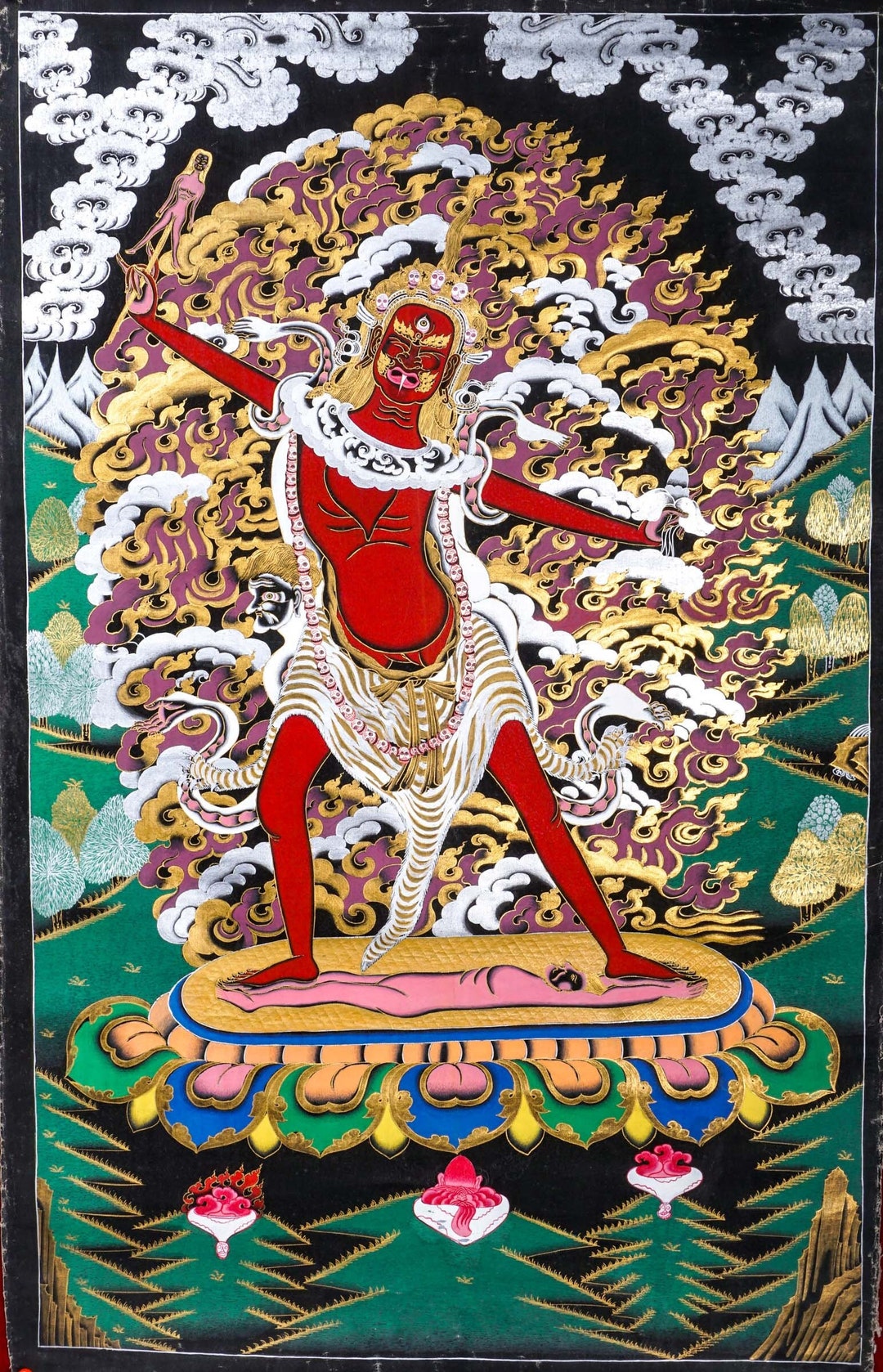 Ekajati Thangka Painting | Tibetan Thangka Wrathful Deity | Protector ...