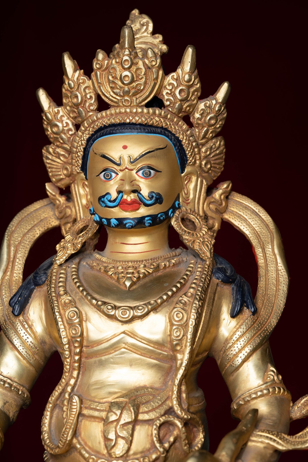 2023 Special Gold Plated Zambala Statue Handmade Zambala Statue for ...