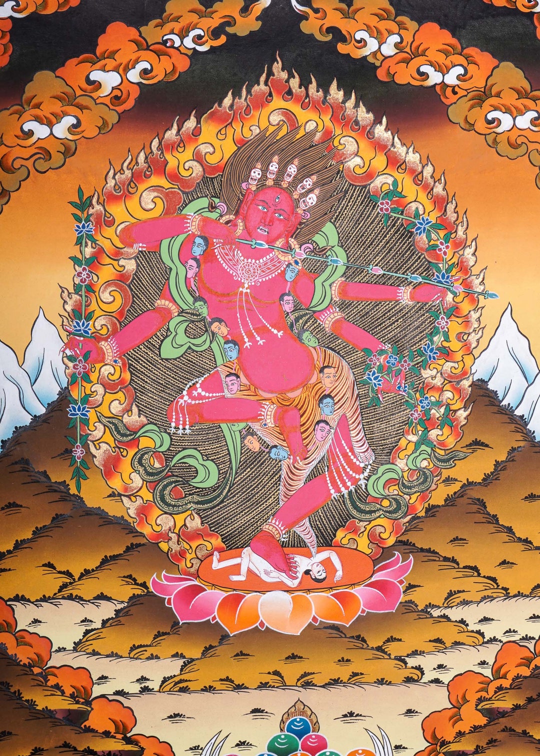 Authentic Hand-painted Kurukulla Thangka | Tibetan Buddhist Art ...