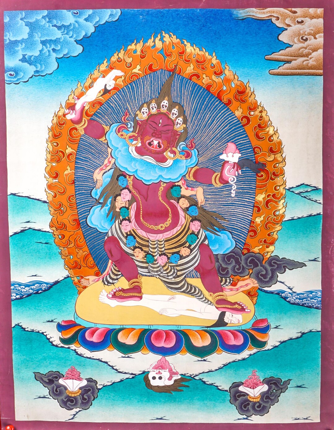 Ekajati Thangka Painting | Tibetan Thangka Wrathful Deity | Protector ...