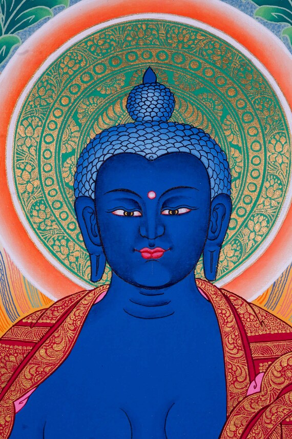 Blue Buddha Painting