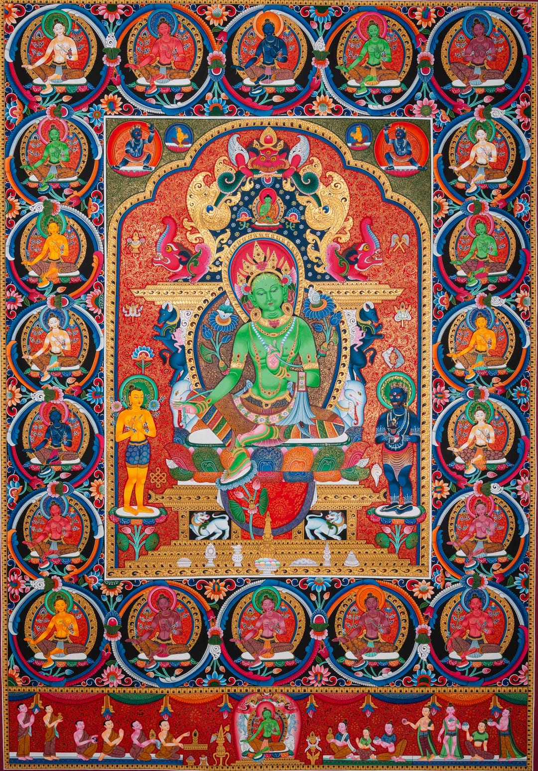 21 Tara Thangka Masterpiece | Newari Tibetan Buddhist Art | Handcrafted ...