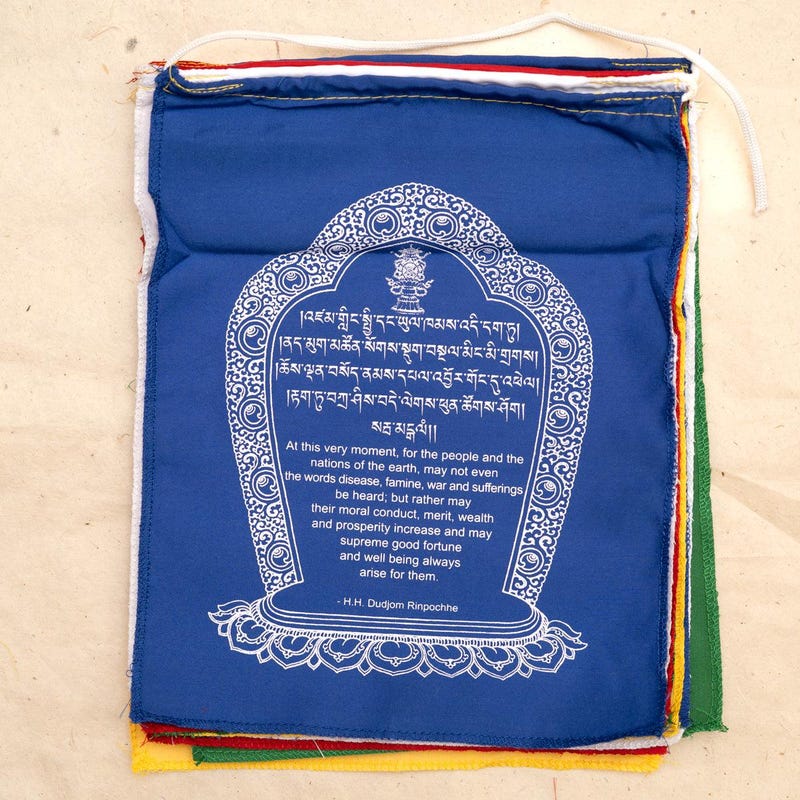 Peace Prayer Flags - Etsy
