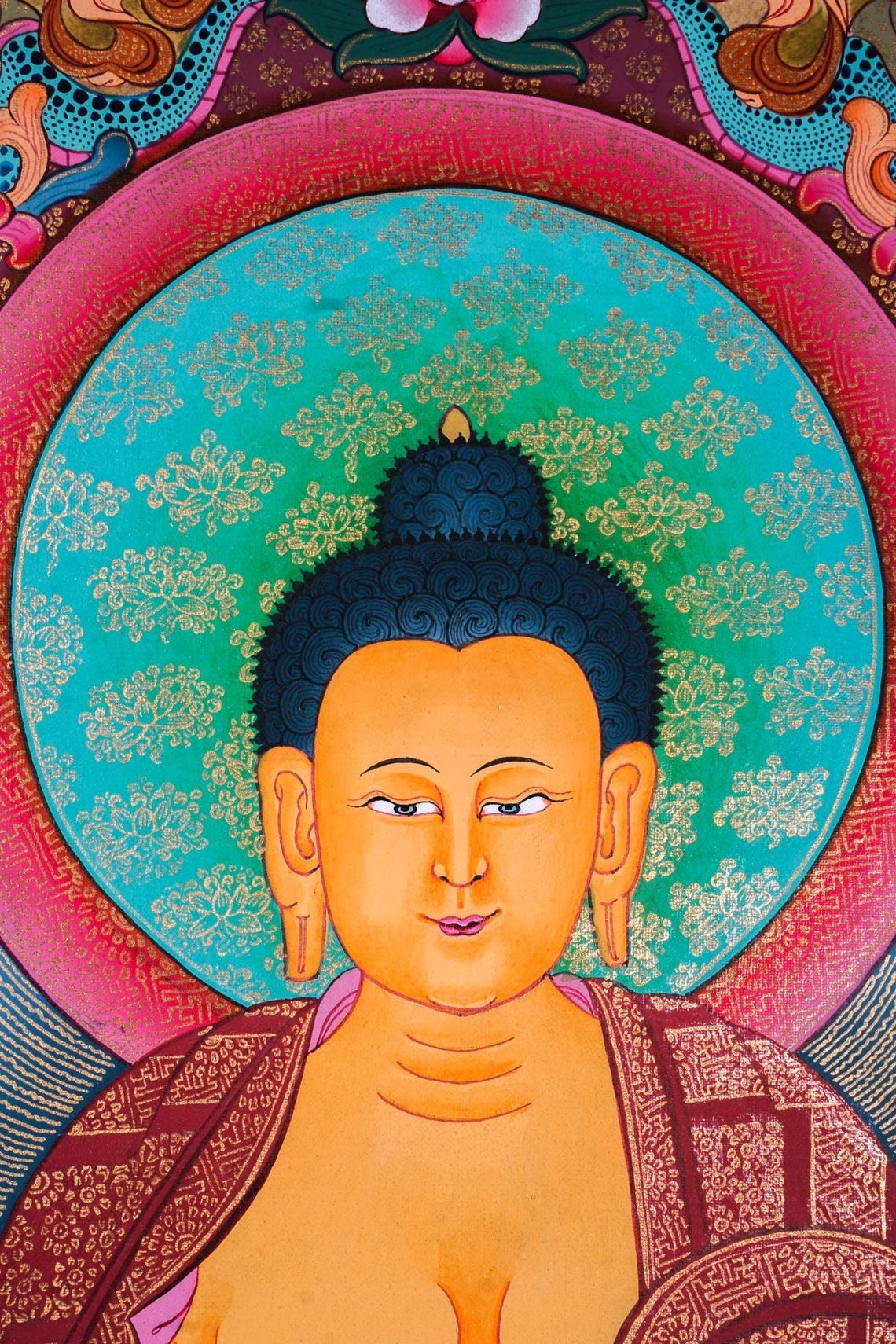 SALE Genuine Tibetan Thangka Art of Shakyamuni Buddha | Spiritual ...