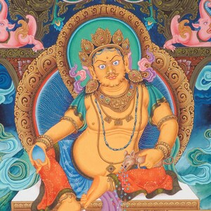 Zambala Thangka Sacred Art | Hand-painted Newari Style | Traditional ...