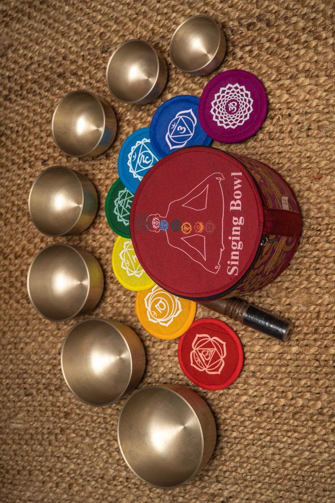 7 Chakra Sound Bowls - Professional Harmonics Set for Mind, Body and ...