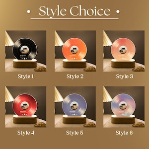 Custom Acrylic Vinyl Record Night Light,song With Photo Acrylic Plaque ...