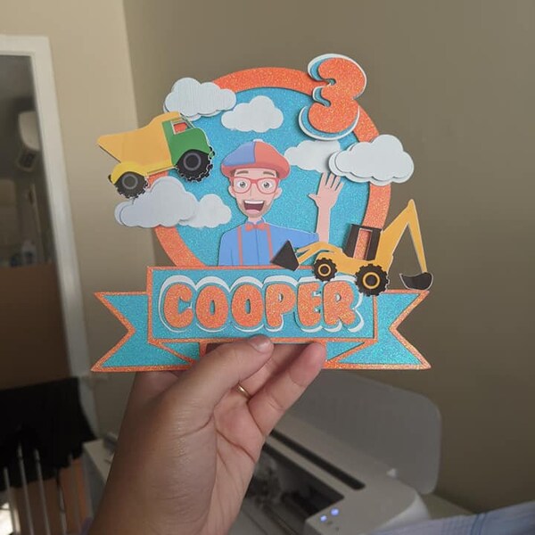 Blippi Cake Topper 3 - Etsy