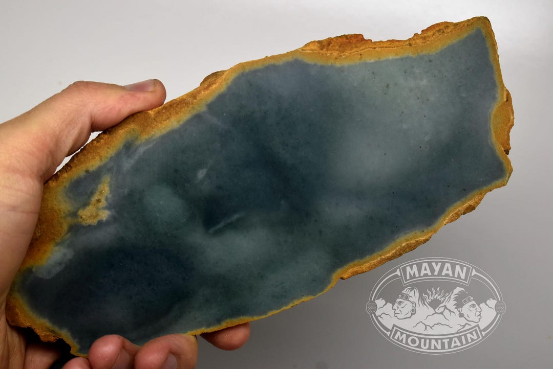 CLOUDY Sky PRINCESA BLUE // Multi Colored Blue Green // Rough ...